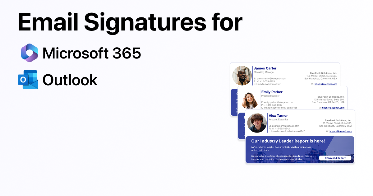 Email signatures for Microsoft 365 • Spreadly